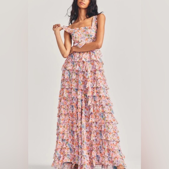 LoveShackFancy | Dresses | Pink Floral Love Shake Fancy Idra Dress ...